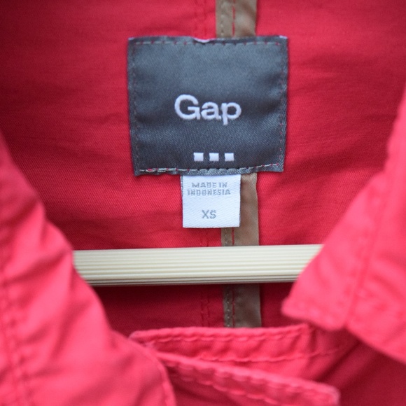 GAP | Jackets & Coats | Gap Red Raincoat With Removable Belt S | Poshmark
